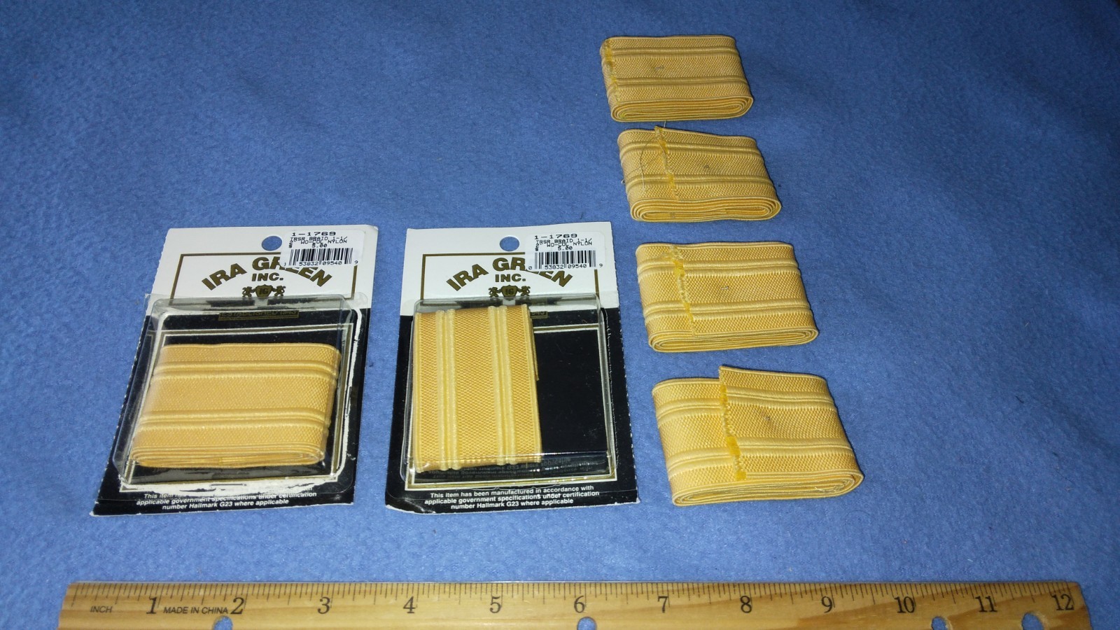 6 PACKS OF 1 1/2 INCH X 29 INCHES - MILITARY TROUSER BRAID - NEW | eBay
