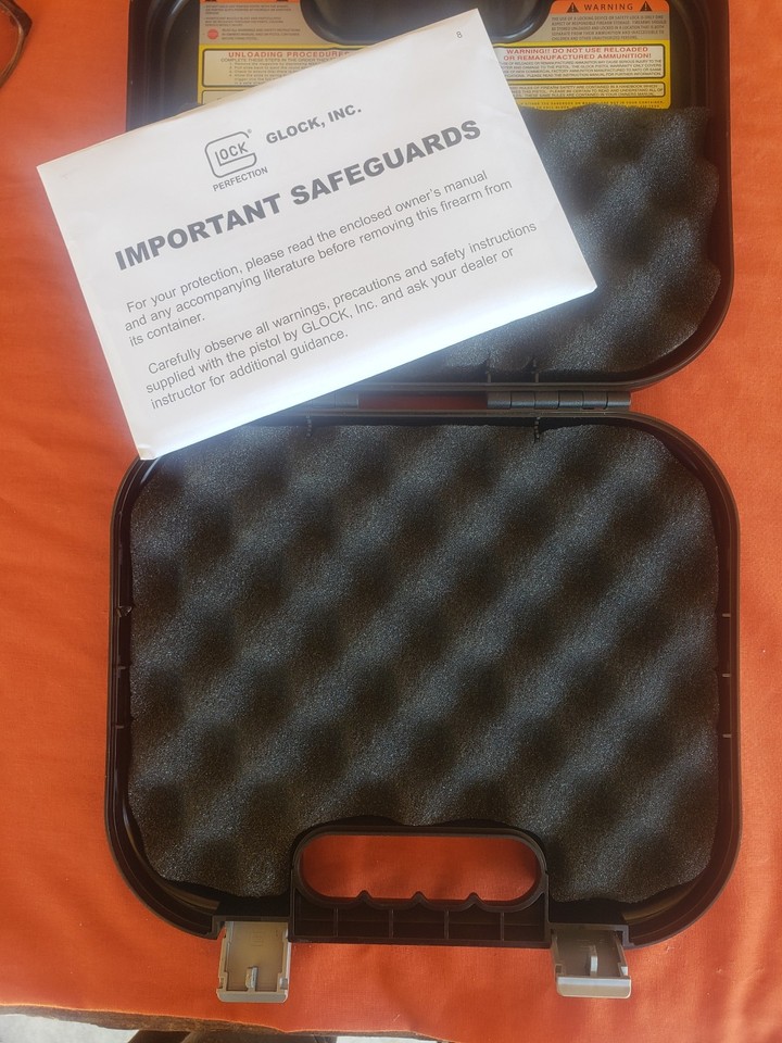 Glock 17 Plastic Gen-4 Box Empty OEM Case 9mm With Sealed unopened ...