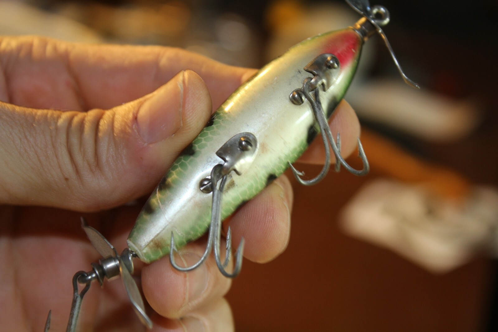 OLD fishing lure largemouth bass vintage tackle topwater propellers ...