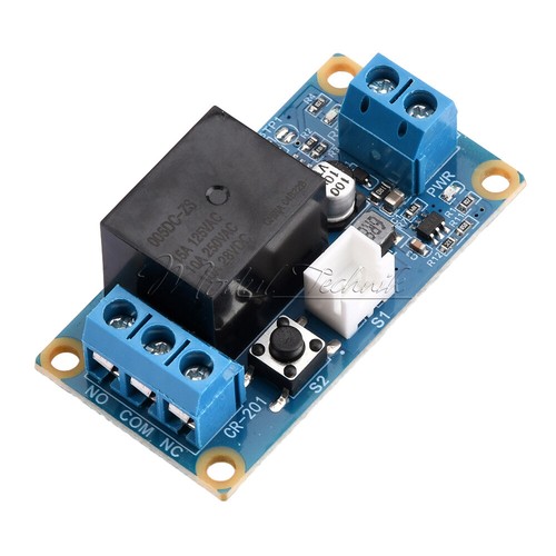 DC5-28V Wide Voltage 1-Channel Single Button Bistable Self-Locking ...