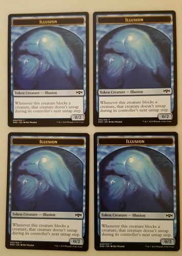 [4x] Illusion Token (002/013) Ravnica Allegiance MTG Magic The ...
