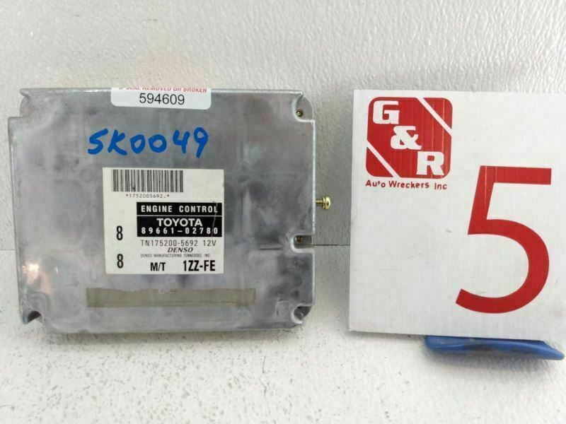 2001 2002 TOYOTA COROLLA ECU ECM PCM ENGINE COMPUTER CONTROL MODULE ...