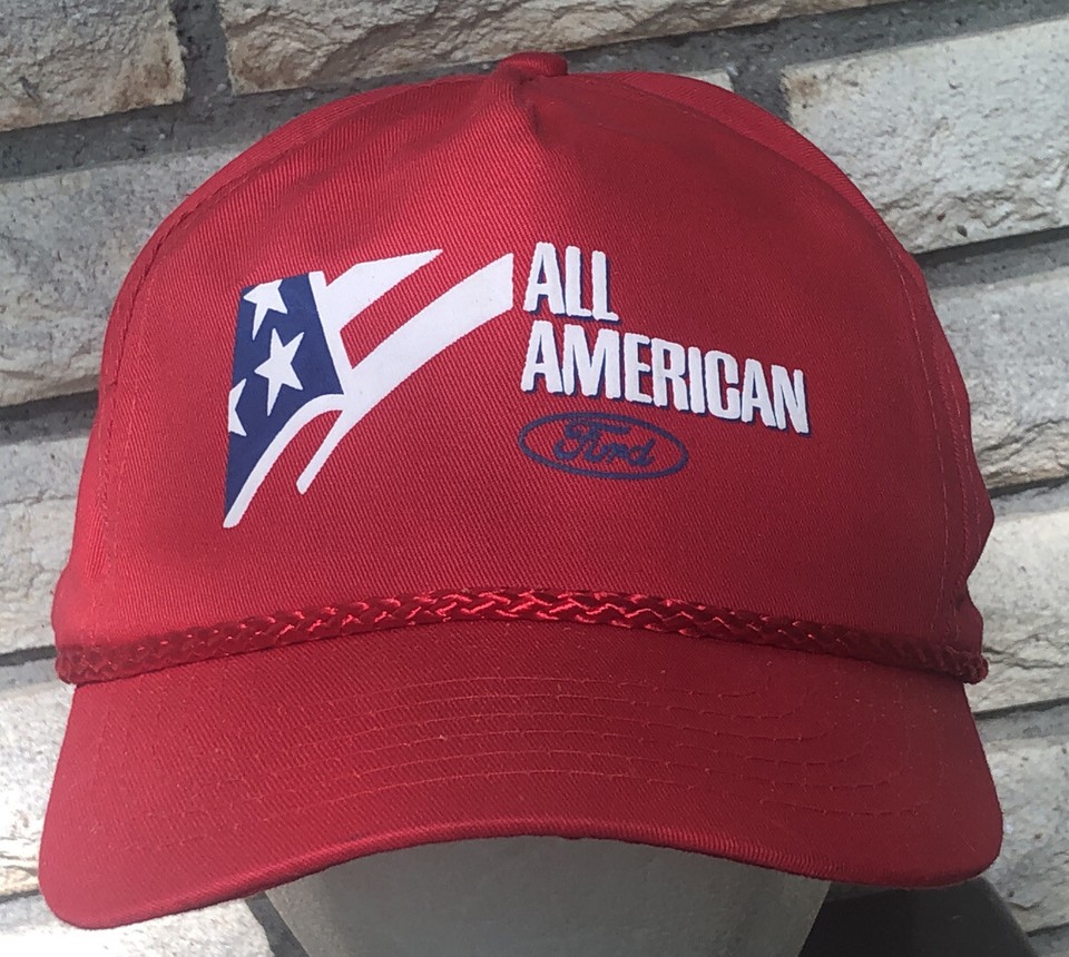 All American FORD with US Flag 🇺🇸 Baseball Cap SnapBack Hat 100% Cotton ...