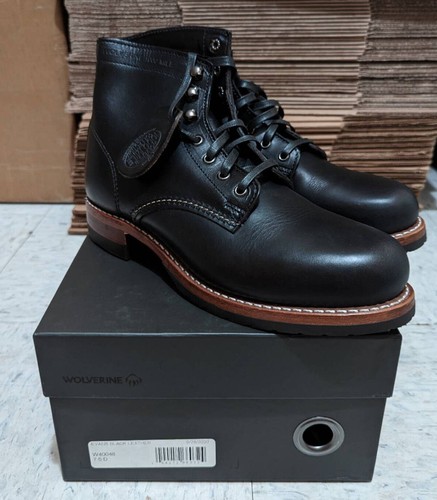 Wolverine 1000 Miles Men's Evans W40048 Original Boot Black Vibram Sole ...