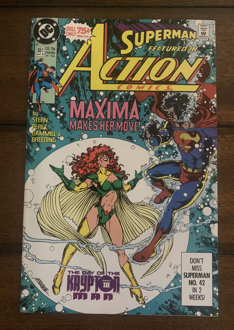 DC Comics Actions Comics #651 1990 Maxima Perez Cover VF/NM or Better ...