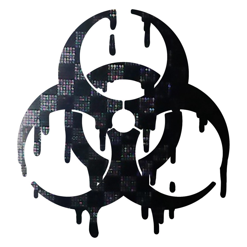 Biohazard Sticker - Dripping Safety Symbol Patterned Decal | eBay