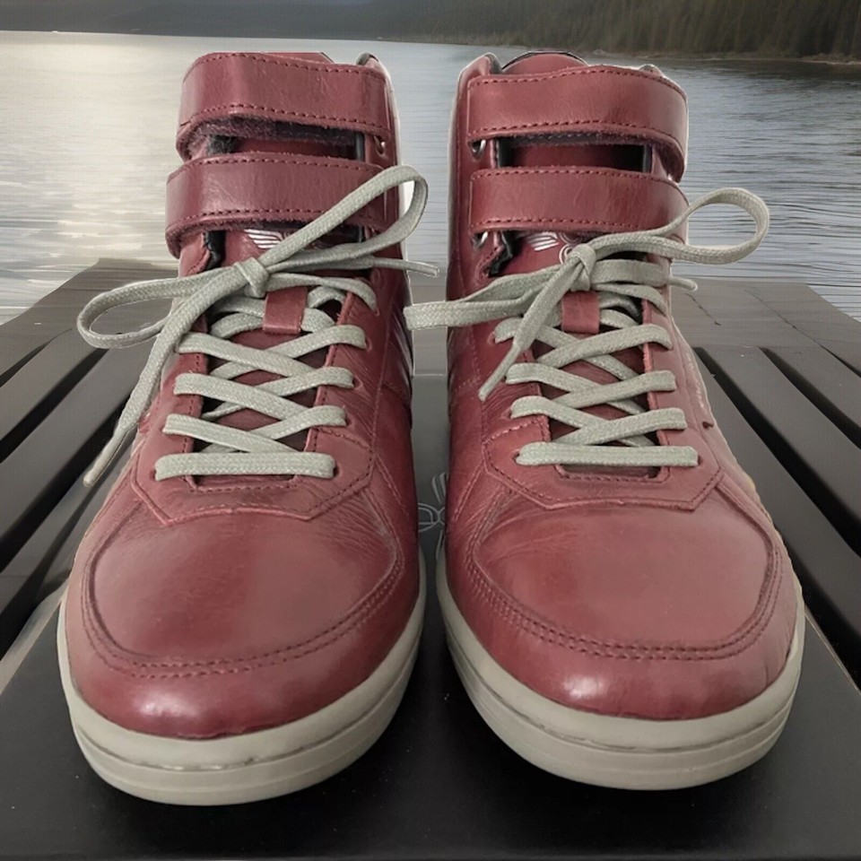 Creative Recreation Dicoco Red Leather Hi Tops - Wrinkled Cordovan ...