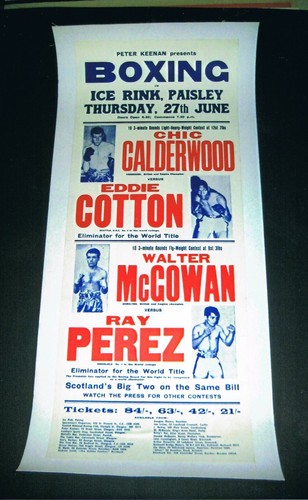 RARE 1963 Eddie Cotton Chic Calderwood Walter McGowan Ray Perez boxing ...