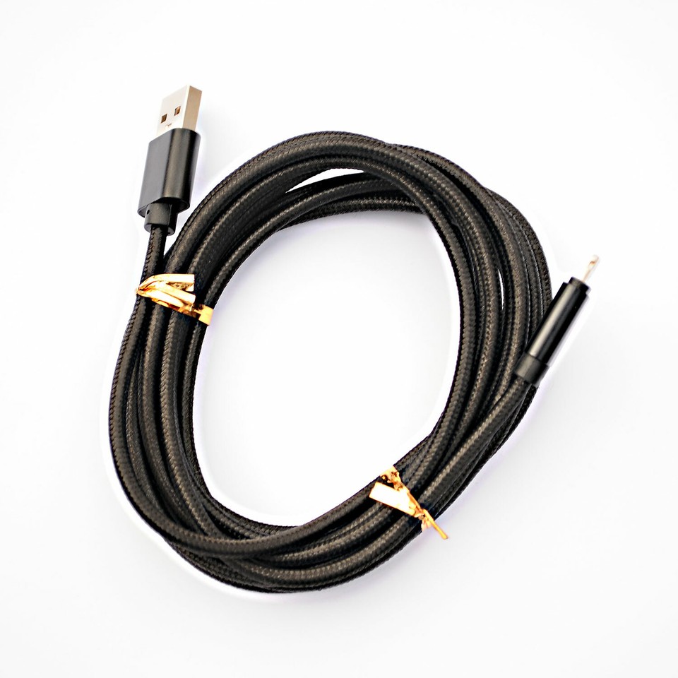 Extra Long Charging Charger Cable USB Cord for iPhone, Android Micro ...