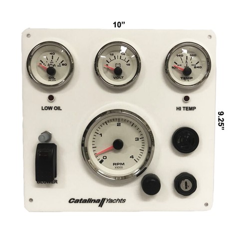CATALINA YACHTS Marine Engine Instrument Panel Pre-Wired - Made in USA ...
