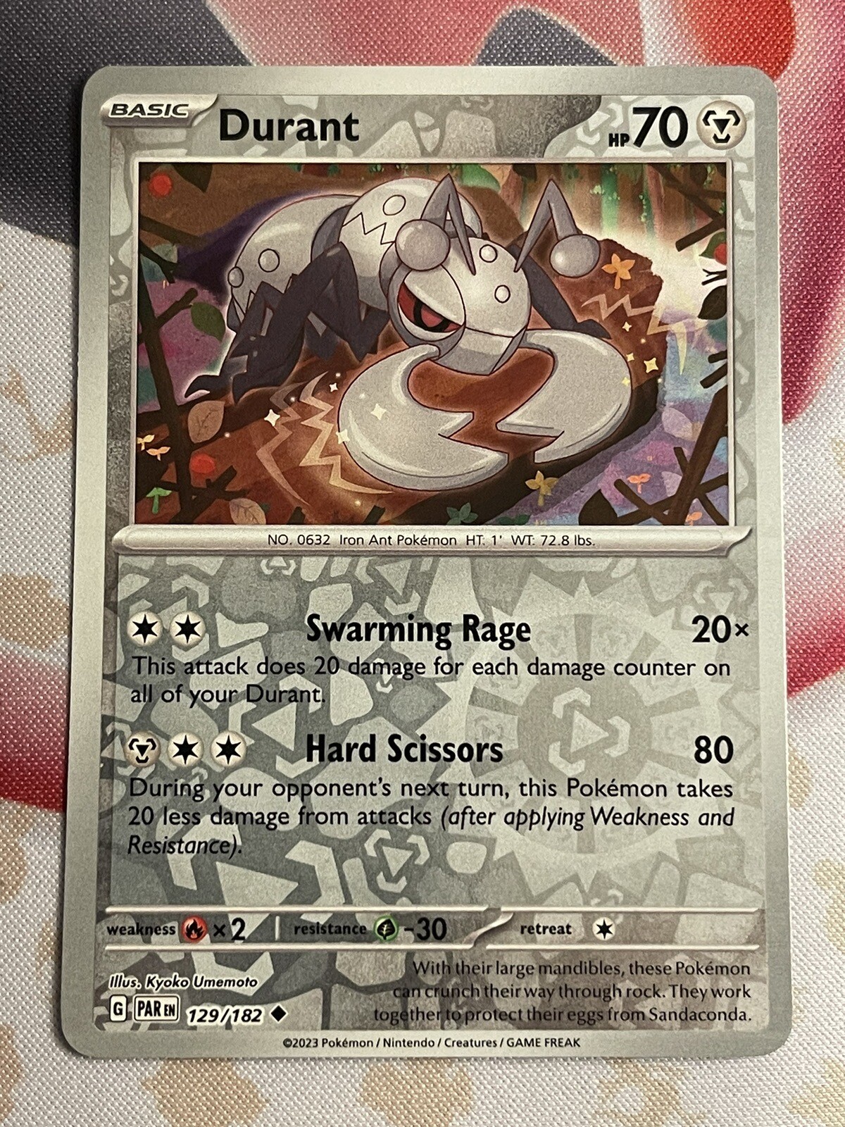 Pokémon TCG Durant Paradox Rift 129/182 Reverse Holo Uncommon | eBay