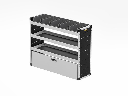 Van-Guard Trade Van Racking Silver OS for Ford Transit Connect 2014 ...