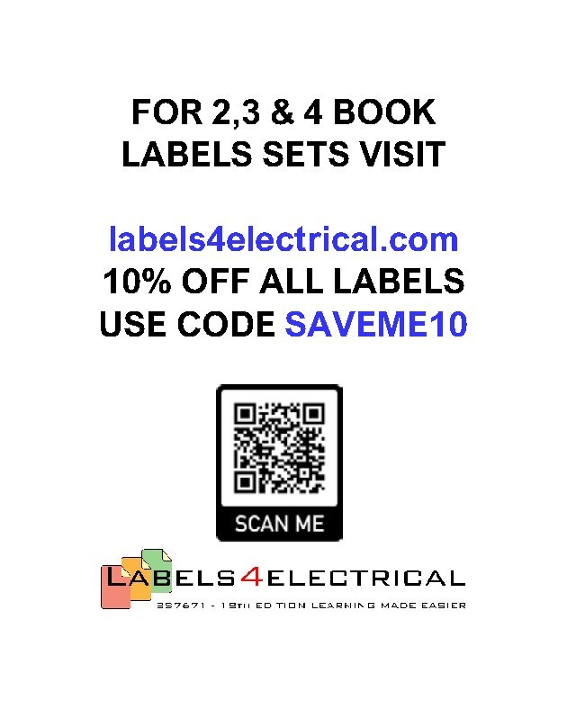 18th Edition ELECTRICAL PRECUT PAGE MARKERS TABS LABELS IET BS7671 ON ...