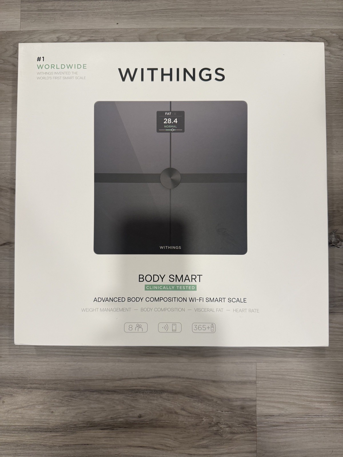 WITHINGS Body Comp Scale Complete Body Analysis WI-FI Smart Scale Black ...