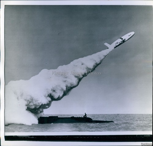 1956 California Regulus Missile Launch Submarine Tunny Wire Photo 8X8 ...