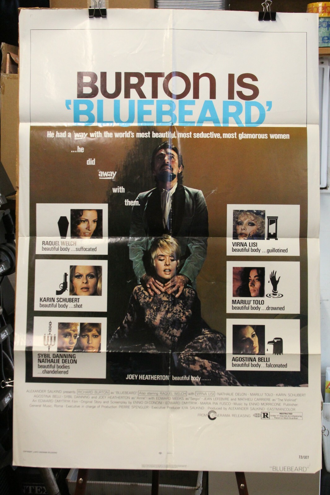 Bluebeard 1972 Original Movie Poster Richard Burton Raquel Welch WWI | eBay