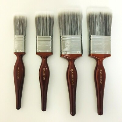 Hamilton Perfection Pure Synthetic Decorator Paint Brushes- 4 Piece ...