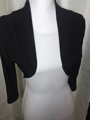 Un Deux Trois Girls Black Shrug Size Medium (bx-8-) | eBay
