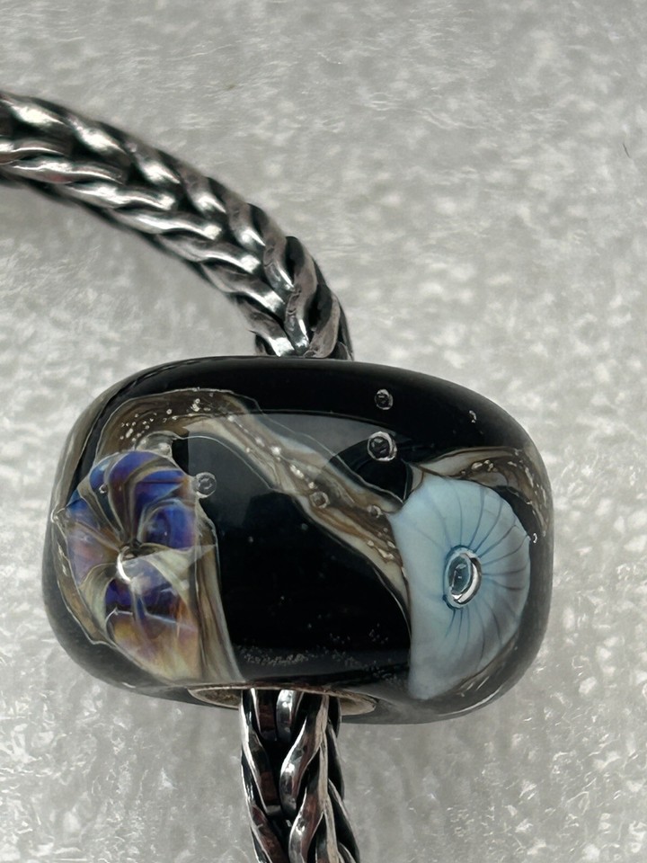 RACHEL BANJO BEADS Lampwork Bead.Trollbeads bracelet not included.16mm ...