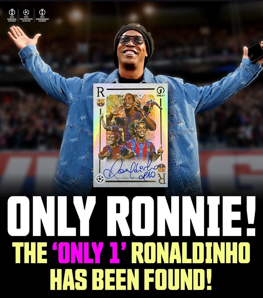 Ronaldinho Fc Barcelona Topps Only1’ In Existence! MONSTER Autograph on ...