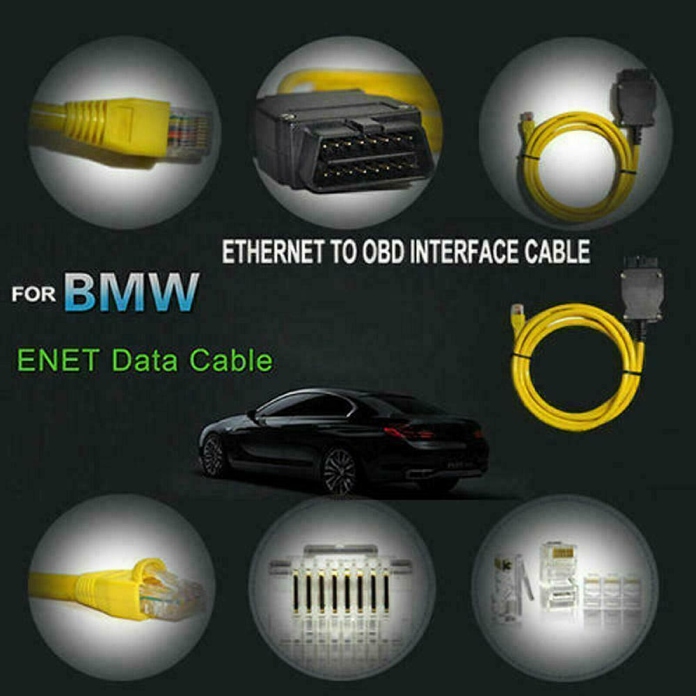 FOR BMW OBD ETHERNET CABLE ENET ICOM CODING F/G-SERIES - HIGH QUALITY 1 ...