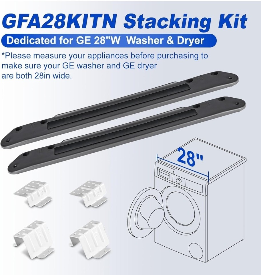 GFA28KITN Stacking Kit for GE 28"W Washer Dryer Stack Bracket Kit ...