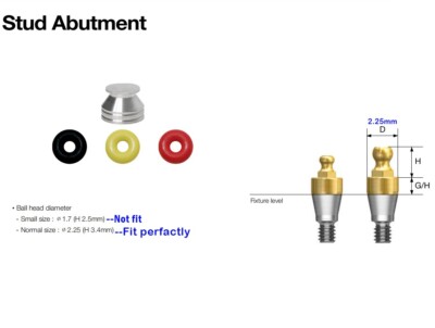 US Dental O-ring for Ball Stud Abutment fit Hiossen Osstem Normal size ...
