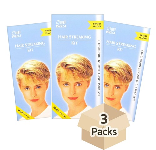 Wella Hair Streaking Kit Light Blonde Highlights X 3 5010264018111 ...