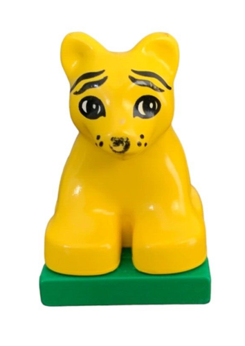 Lego Duplo TIGER CUB BABY WILD CAT Animal Zoo Yellow Striped for SAFARI ...
