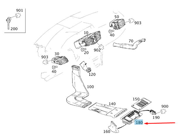 Mercedes-Benz E W212 2011 Left Cabin Air Duct Channel Diesel Pum8590 ...