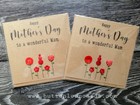 Handmade & Personalised Button Card - Happy Mother's Day Mum Mom Mam ...
