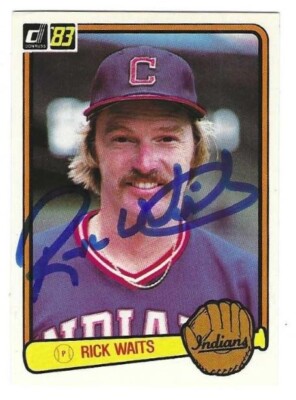 Signed RICK WAITS 1983 DONRUSS Cleveland Indians Card #263 - COA | eBay