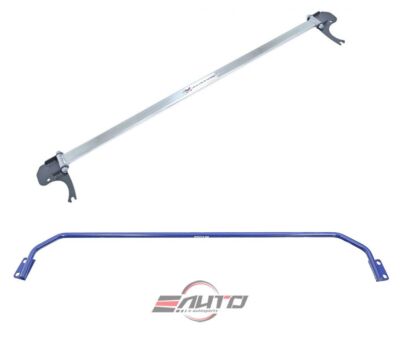 MEGAN Front Upper Strut Tower Bar + Rear Swing Lower Brace for Scion xA ...