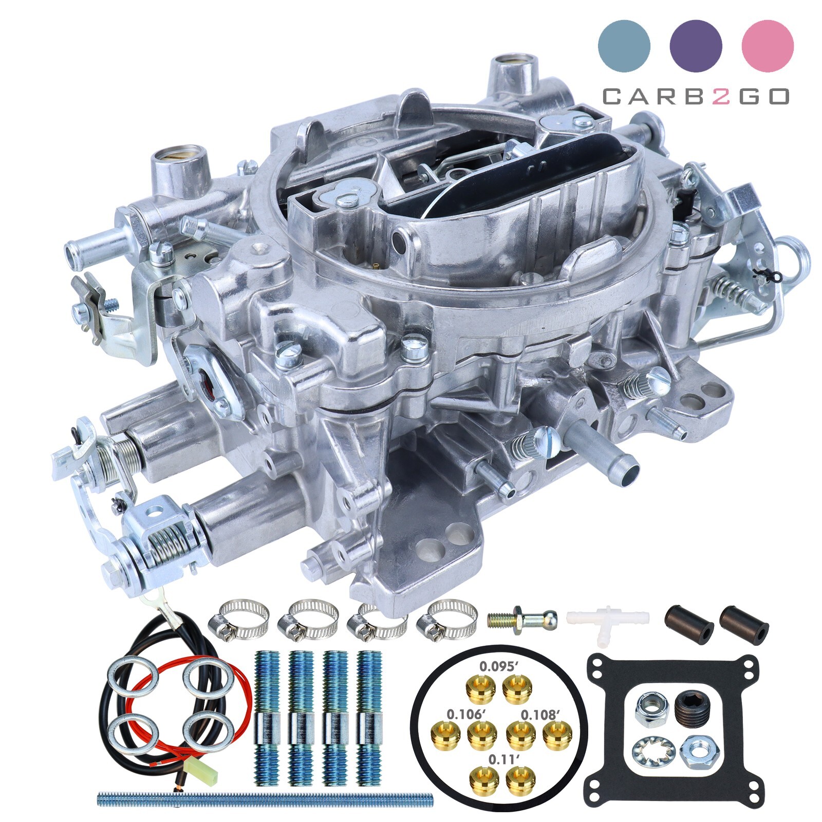 4 Barrel Edelbrock 1407 Carburetor for Performer Series 750 CFM Manual ...