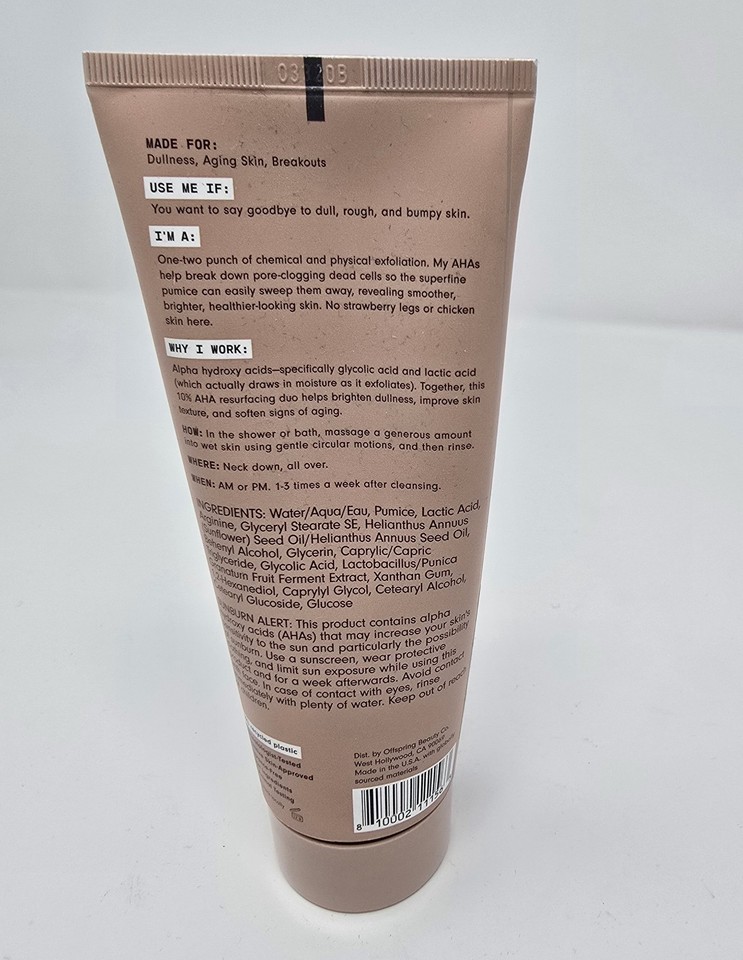 Versed Buff It Out AHA Exfoliating Body Scrub | eBay