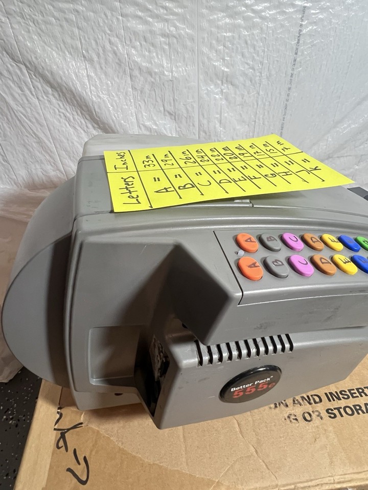 Better Pack Packages 555eSS Tape Dispenser ( Letters Keypad A To k) | eBay