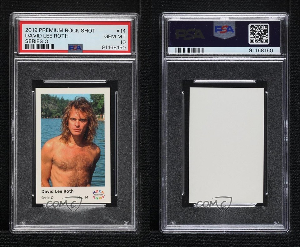 2019 Swedish Gum Rock Shot Serie Q David Lee Roth #14 PSA 10 GEM MT ...