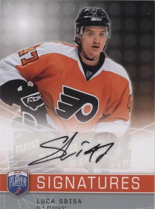 2008-09 Upper Deck Be a Player - Signatures Luca Sbisa #S-LS (AU, RC ...
