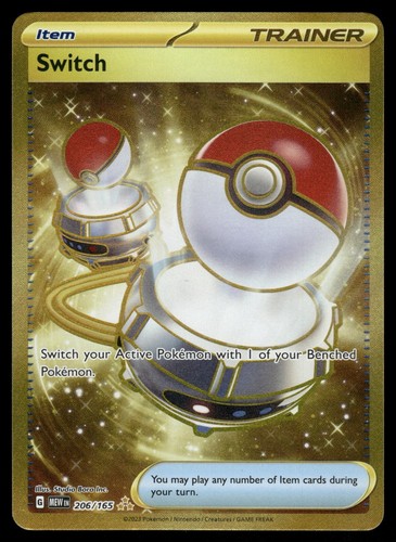 Switch Gold Secret Rare NM 206/165 Scarlet & Violet 151 Pokemon Card | eBay