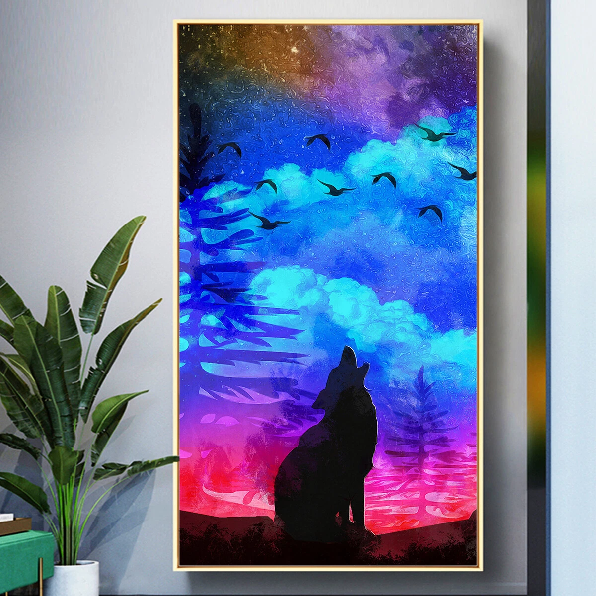 Wolf Painting Abstract