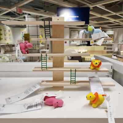 Ikea LUSTIGT Wall Shelf Maria Vinka 14 5/8" x 14 5/8" Figure Toy ...