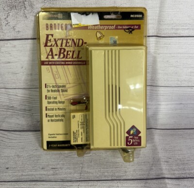 Carlon RC3200 Extend-A-Chime Plug In Door Bell Extender w/ 6 Sounds | eBay