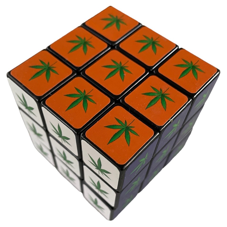 Marijuana Themed Rubiks Cube Custom-Made Fully Functioning Working Cube ...