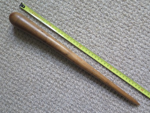 SAILORS or FISHERMANS LARGE WOODEN FID FOR ROPE SPLICING c1900 41.5 cms ...