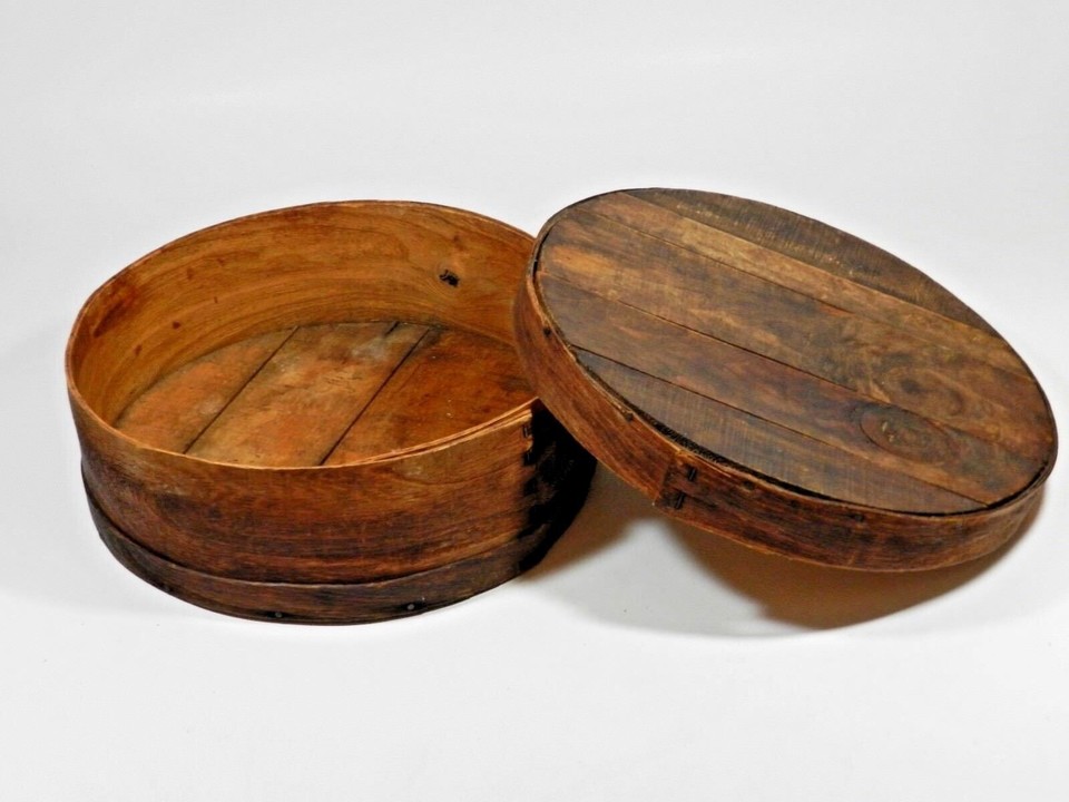 Bent Wood Shaker Pantry Cheese Box | eBay