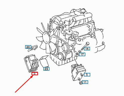 NEW MB SPRINTER 903 ENGINE SUSPENSION RUBBER MOUNTING A9012412513 OEM ...