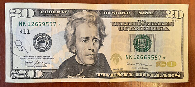 2017 Star Note 20 Twenty Dollar Bill Star Note | eBay