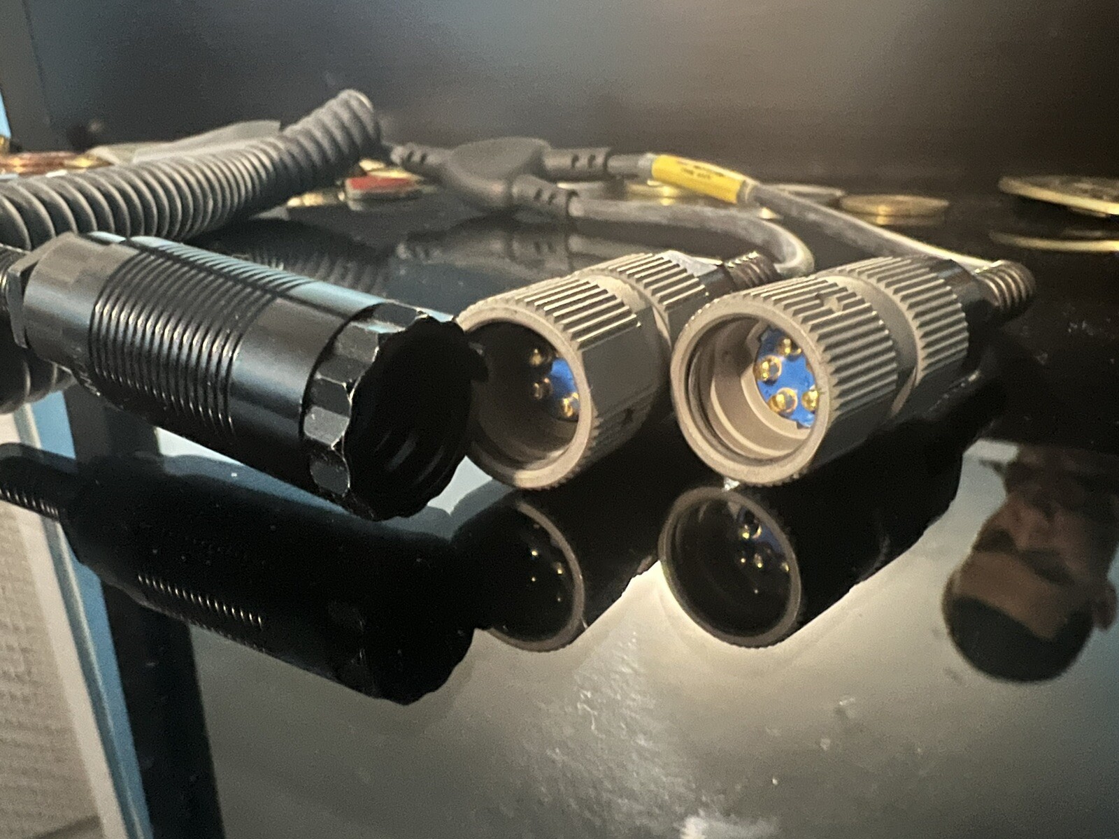 Lower Cord Assembly Split Cable 5 Pin VIC-1 Intercom Headset 80063 SM-D ...