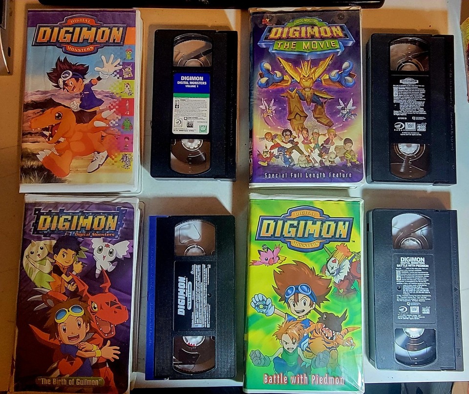 Pokémon | Drazon Ball Z | Yu-Gi-Oh! | Hamtaro | Digimon Vhs Anime Lot ...