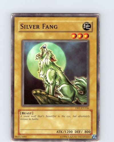 Yu-Gi-Oh TCG Silver Fang DB1-EN106 Unlimited Regular Common Card Played ...